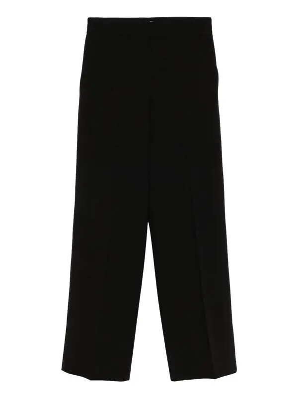VIA MASINI 80 Straight Leg Trousers - Black