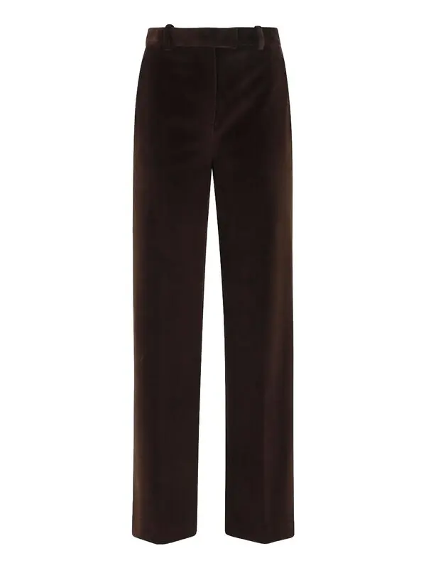 CIRCOLO 1901 Wide-leg Cotton Trousers - Brown