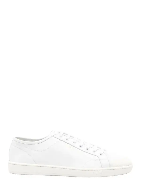 Saint Laurent Gym Leather Sneakers - White