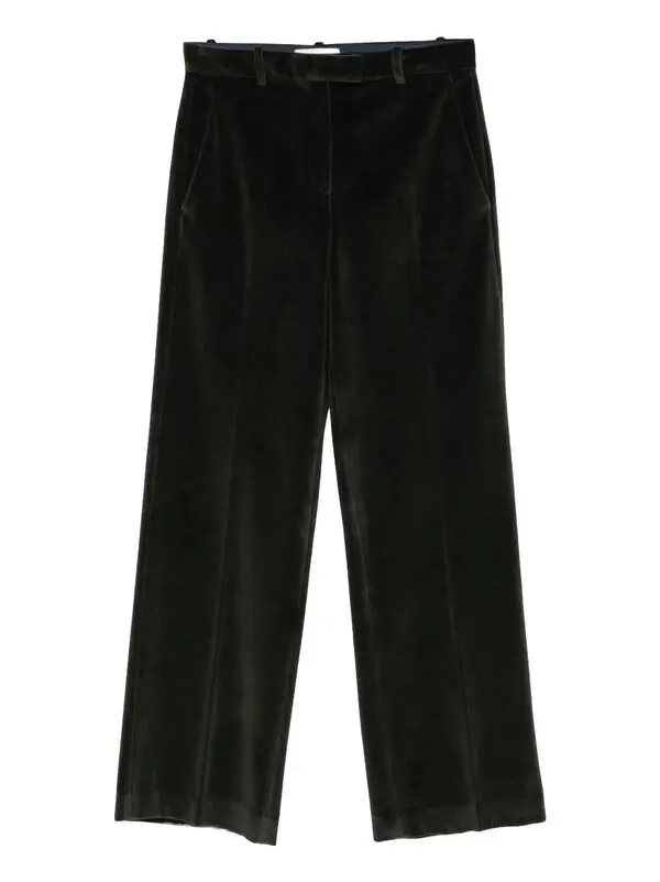 CIRCOLO 1901 Cotton Wide Leg Trousers - Green
