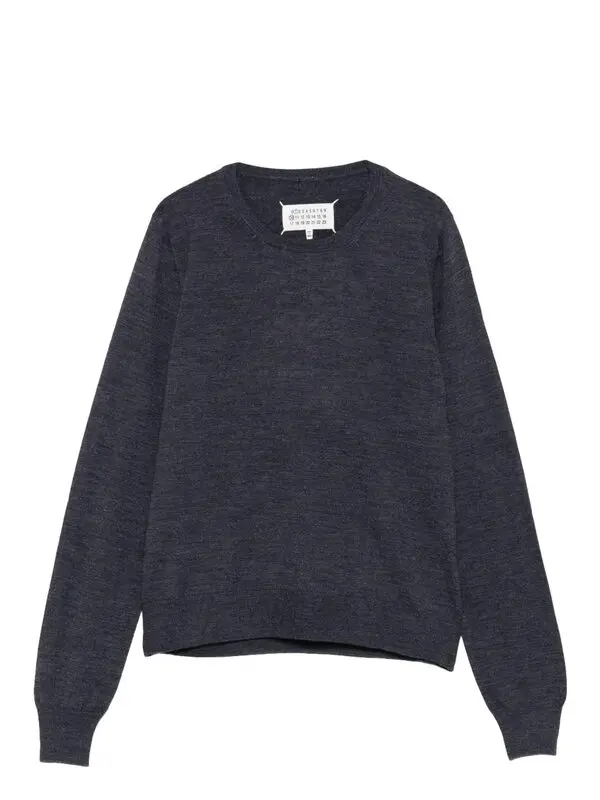 MAISON MARGIELA Wool Crewneck Sweater - Blue