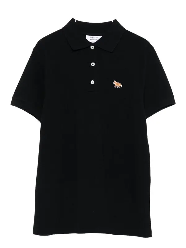 Maison Kitsuné Baby Fox Cotton Polo - Black