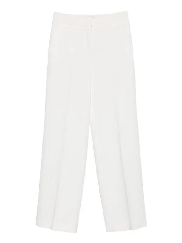 VIA MASINI 80 Straight Leg Trousers - White