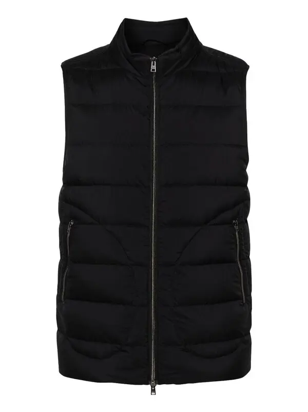 Herno Nylon Down Vest - Black