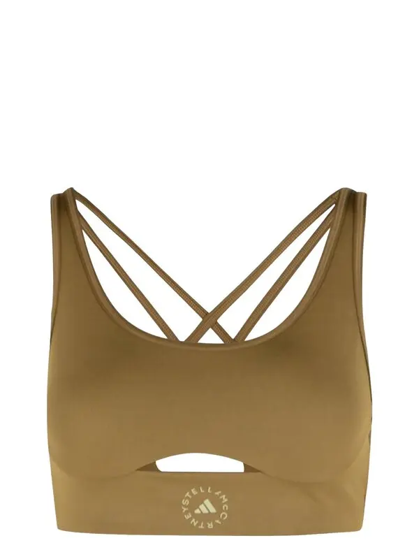 Adidas By Stella McCartney Logo Gym Bra - Brown