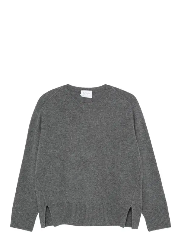 BEYOU Cashmere Crewneck Sweater - Grey