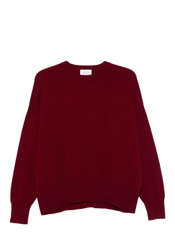 BEYOU Cashmere Crewneck Sweater - Bordeaux