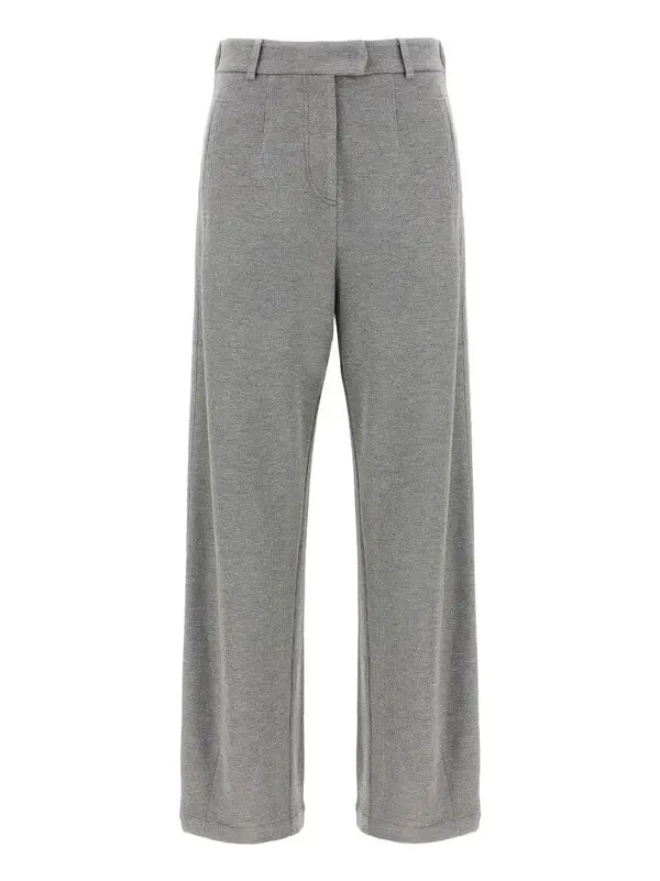 Brunello Cucinelli Cotton Blend Trousers - Grey