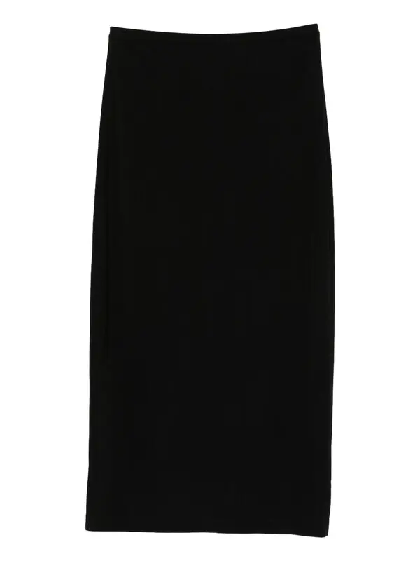 Norma Kamali Midi Pencil Skirt - Black
