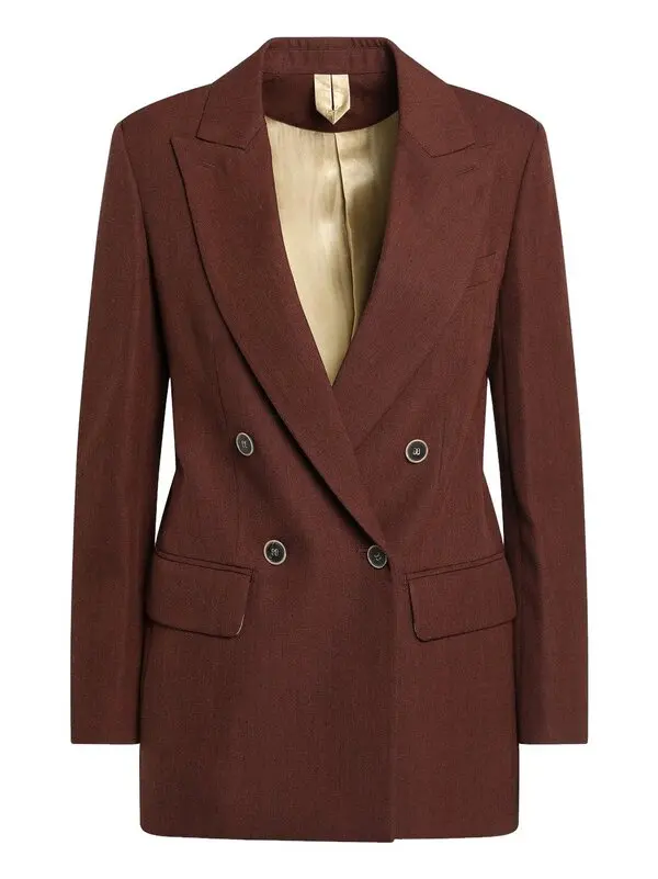 Max Mara Double-breasted Wool Jacket - Orange