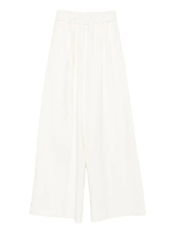 FORTE_FORTE Cotton Trousers - Ivory