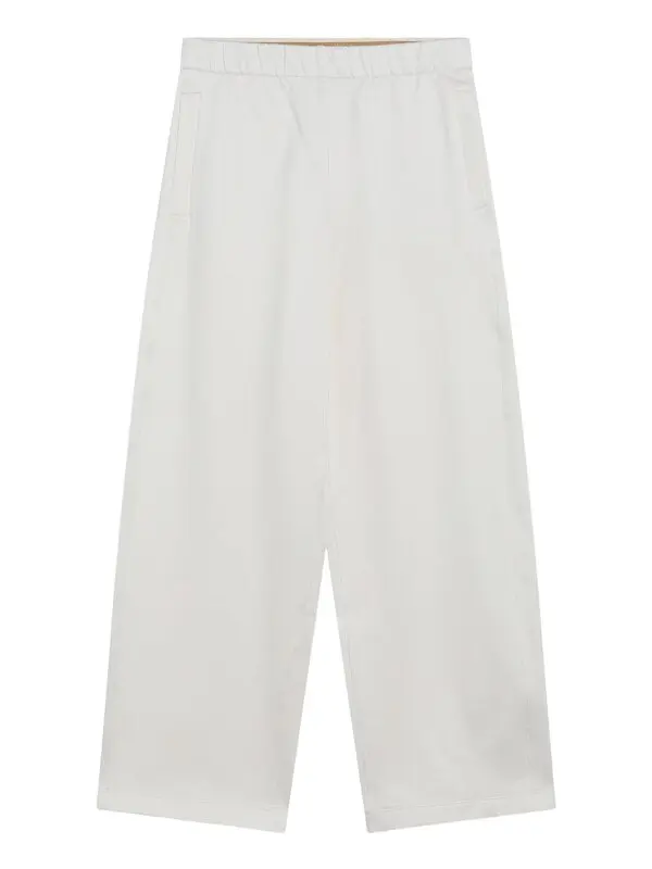 Max Mara Silk Blend Cropped Trousers - White