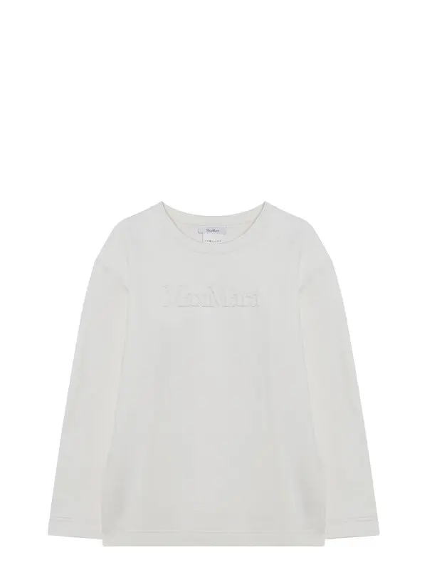 Max Mara Silk Blend Sweatshirt - White