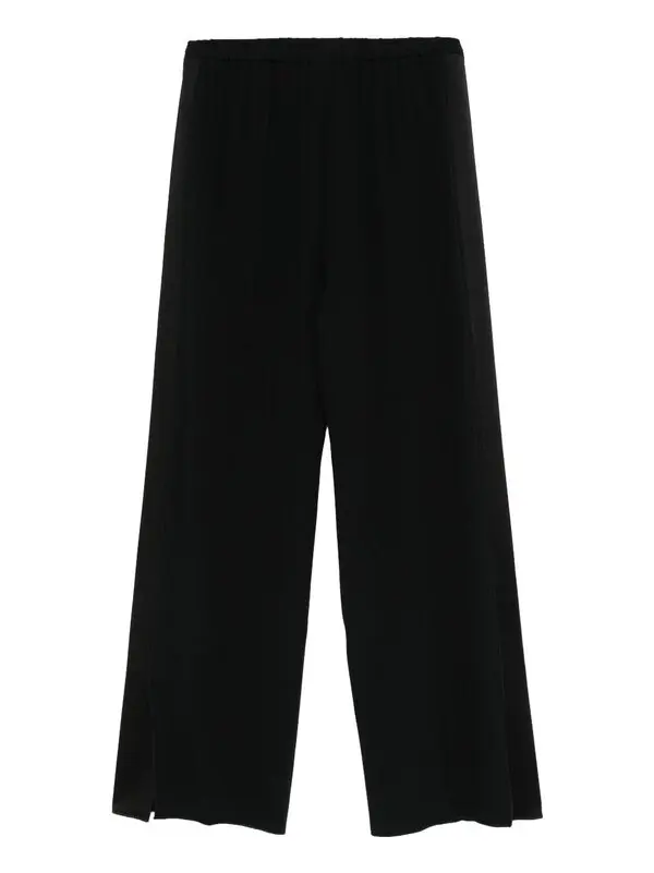 FORTE_FORTE Satin Smoking Trousers - Black