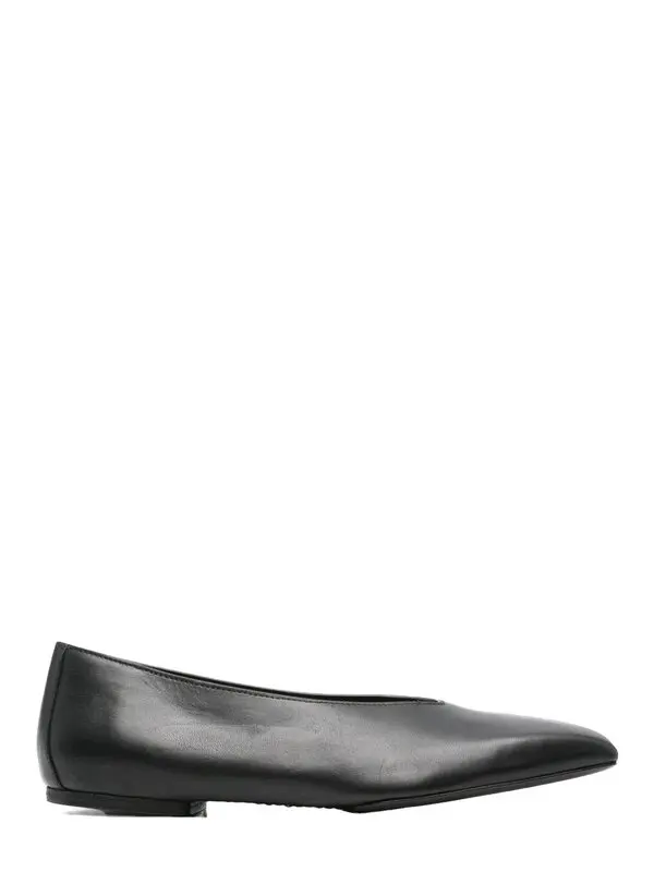 Rick Owens Leather Ballet Flats - Black