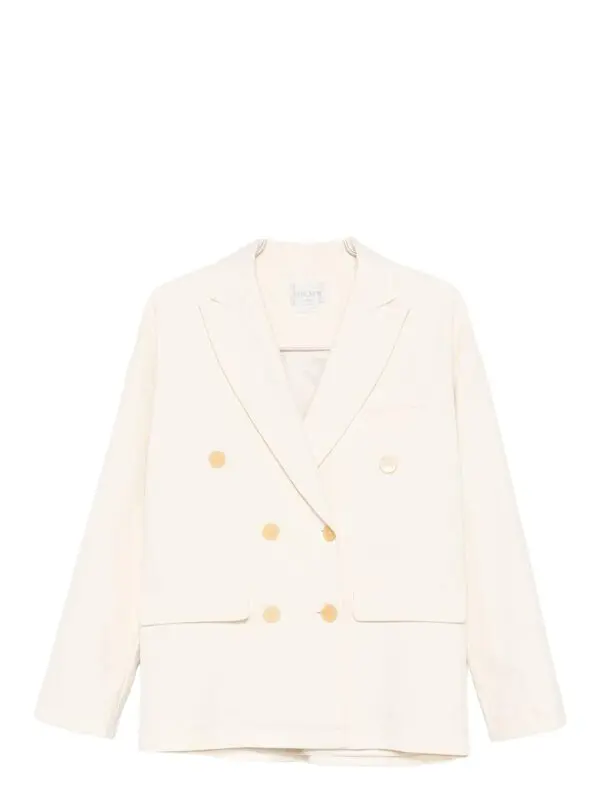 FORTE_FORTE Double Breasted Jacket - Beige