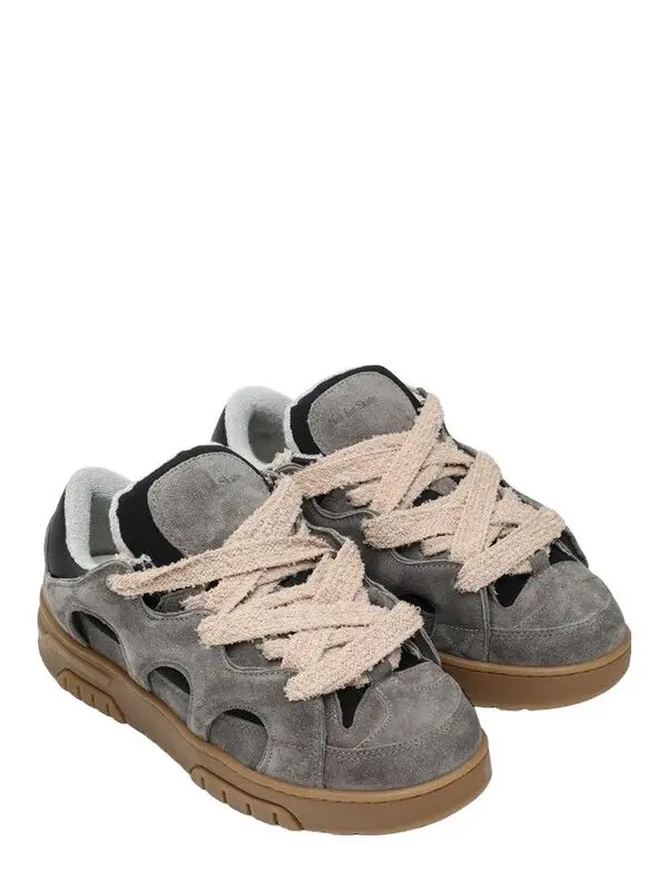 SANTHA Suede Sneakers - Grey