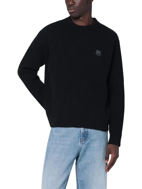 Maison Kitsuné Wool Sweater - Black