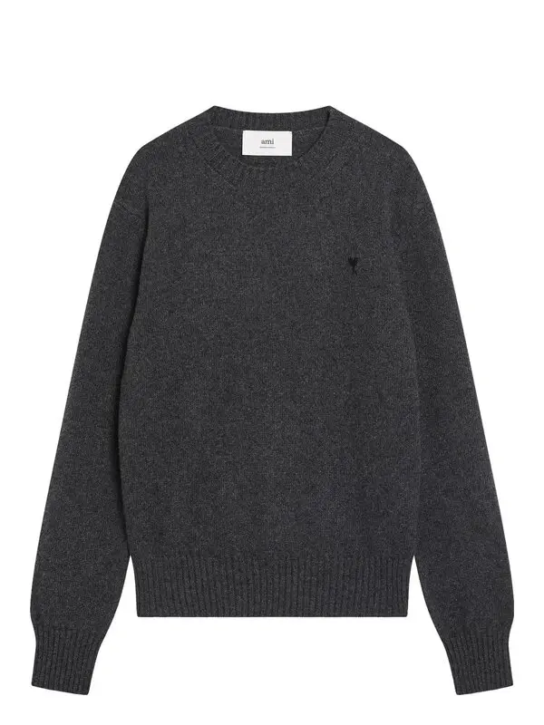 Ami De Coeur Cashmere Blend Sweater - Grey