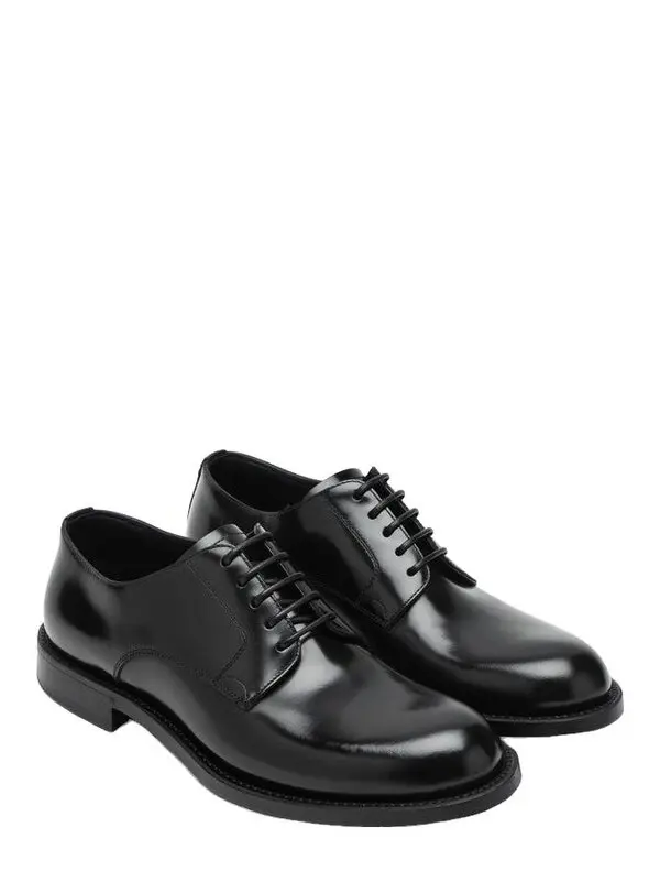 Dolce & Gabbana Leather Derby Shoes - Black