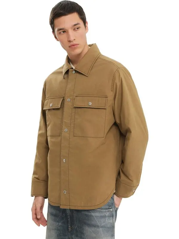 1989 STUDIO Cotton Overshirt With Pockets - Brown