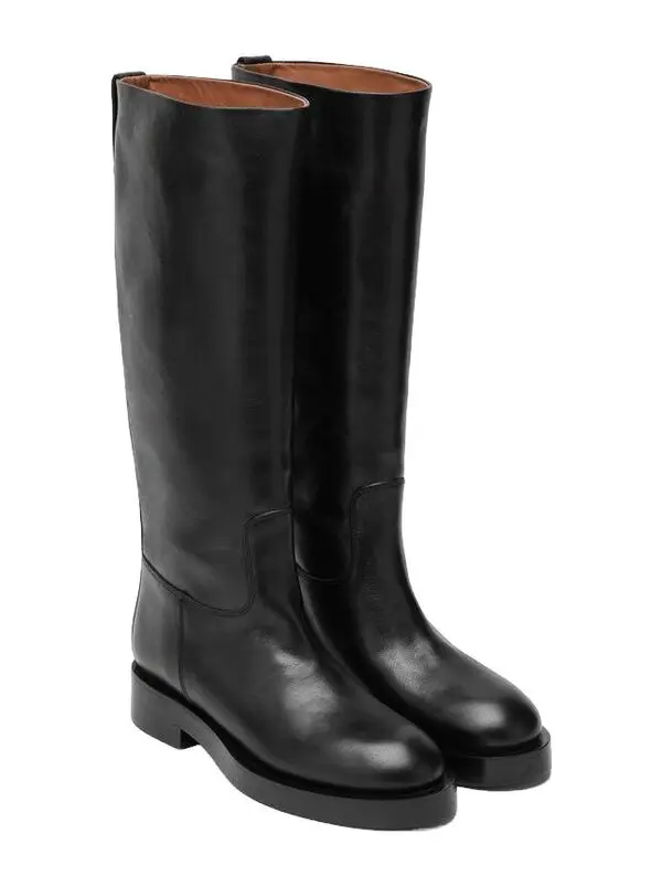 Paris Texas Napa Leather Knee-high Boots - Black