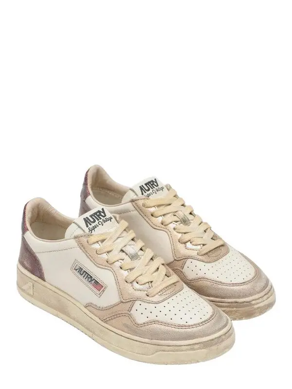 AUTRY Medalist Low Super Vintage Sneakers - Pink