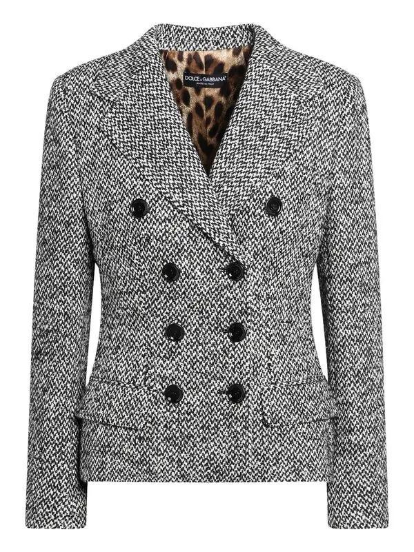 Dolce & Gabbana Single-breasted Speckled Jacket - Multicolor