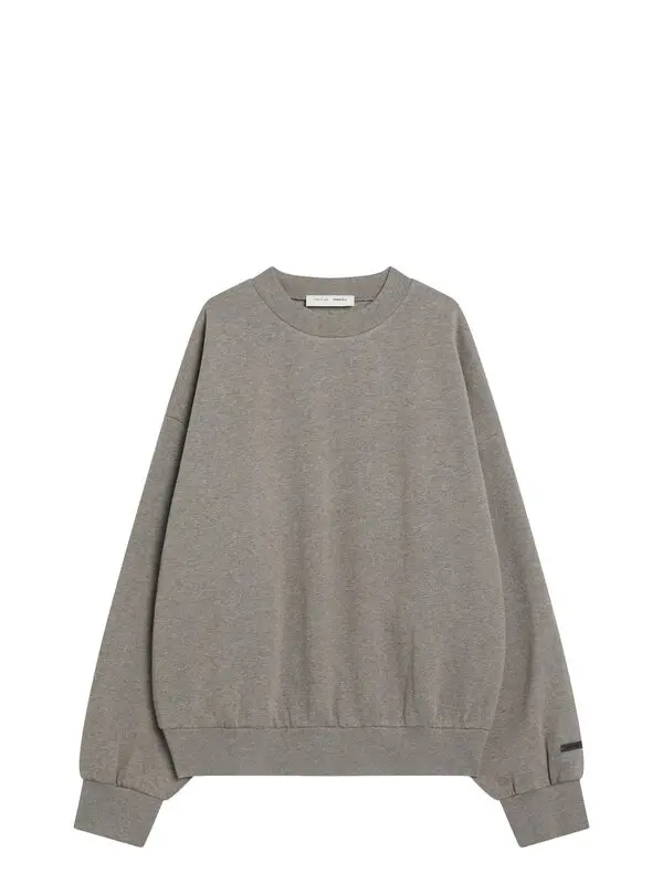 Fear Of God Brushed Cotton Crewneck Sweatshirt - Grey