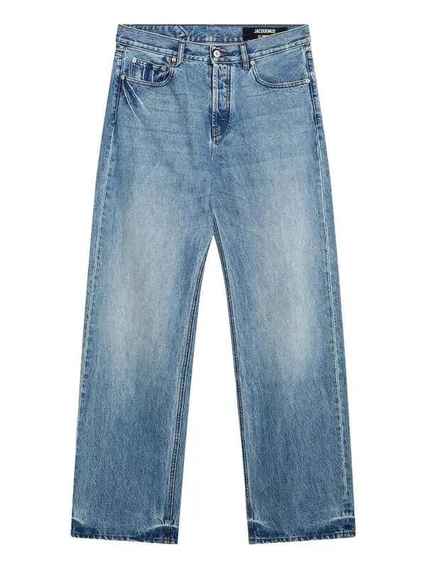 Jacquemus Straight Leg Denim Pants - Green