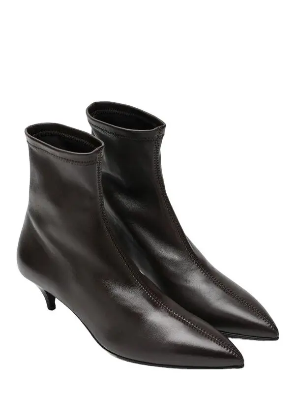 A.emery Ophelia Leather Ankle Boots - Brown