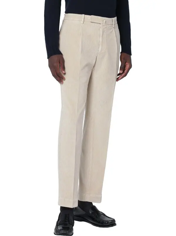 SANTANIELLO Corduroy Trousers - White