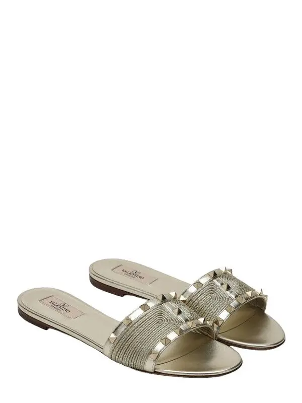 Valentino Garavani Roman Stud Sandals - Metal