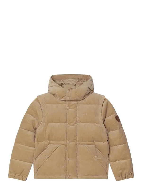 Ralph Lauren Padded Corduroy Convertible Jacket - Beige