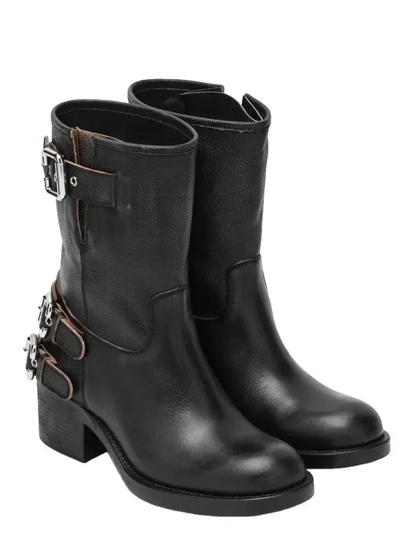 Chloé Dakota Biker Boots - Black