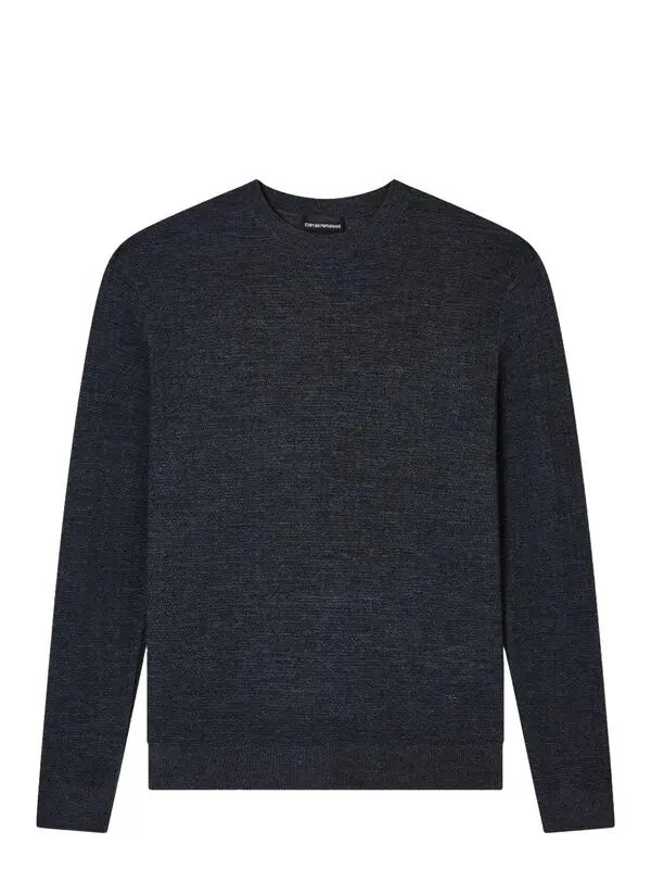 Emporio Armani Wool Crewneck Jumper - Grey