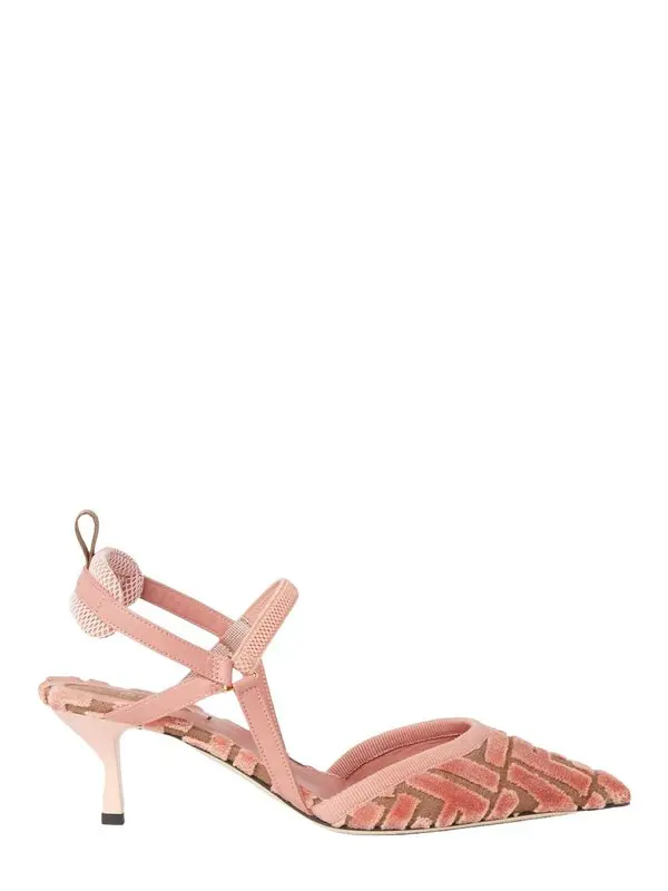 Fendi Colibrì Lite Slingback Pumps - Powder