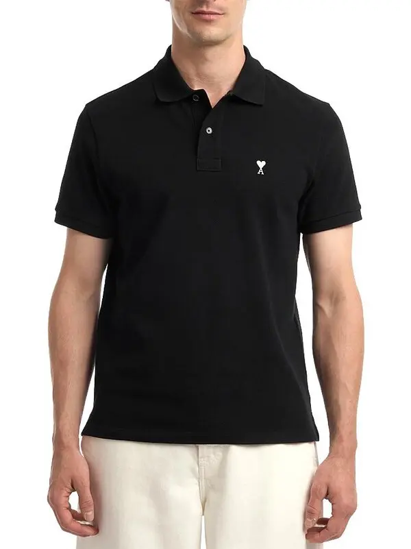 Ami De Coeur Regular Fit Polo Shirt - Noir/blanc Creme