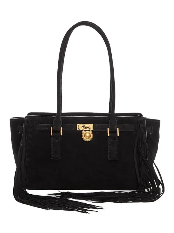 Michael Kors Hamilton Moderne Small East/west Shoulder Tote - Black