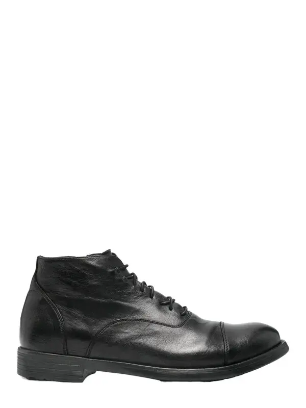 Officine Creative Lace-up Zip-detail Boots - Black