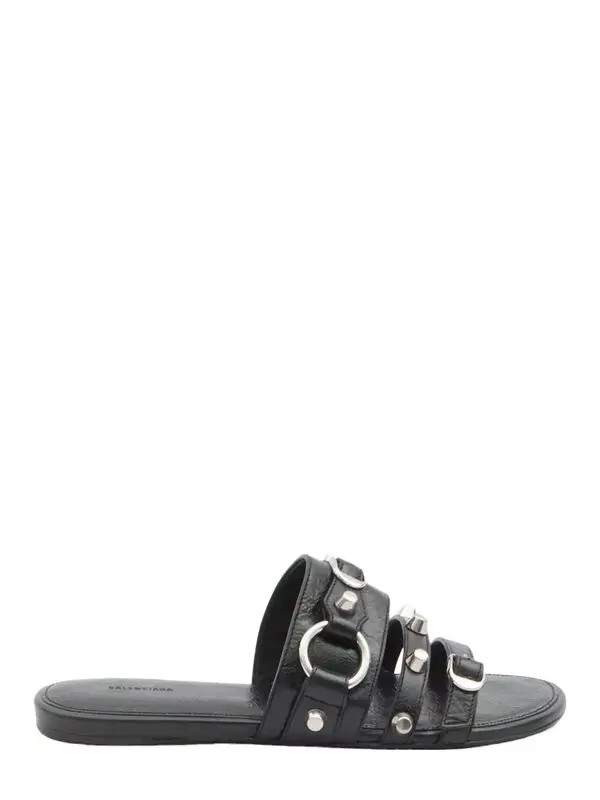 Balenciaga City Studded Sandals - Black