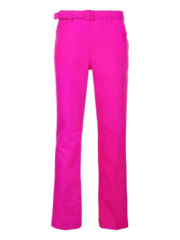 Off-White Cigarette Trousers - Pink
