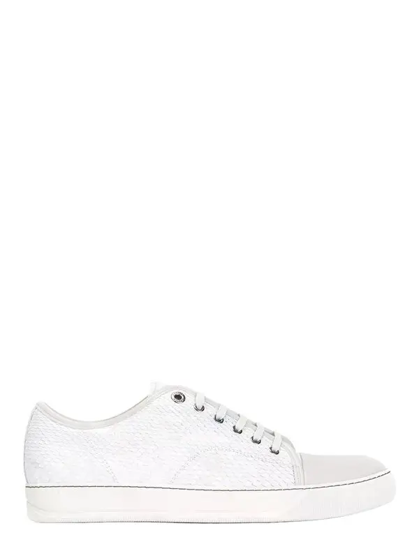 LANVIN Contrast Toe Cap Sneakers - White