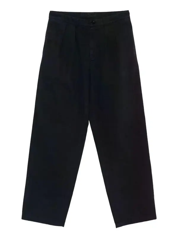 Aspesi Pleated Cotton Trousers - Blue