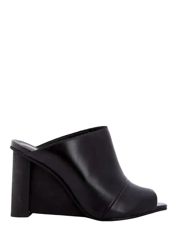 STUDIO CHOFAKIAN Wedge Mules - Black