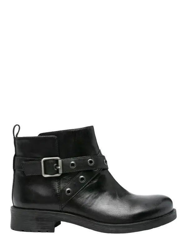 Geox Rawelle Biker Boots - Black