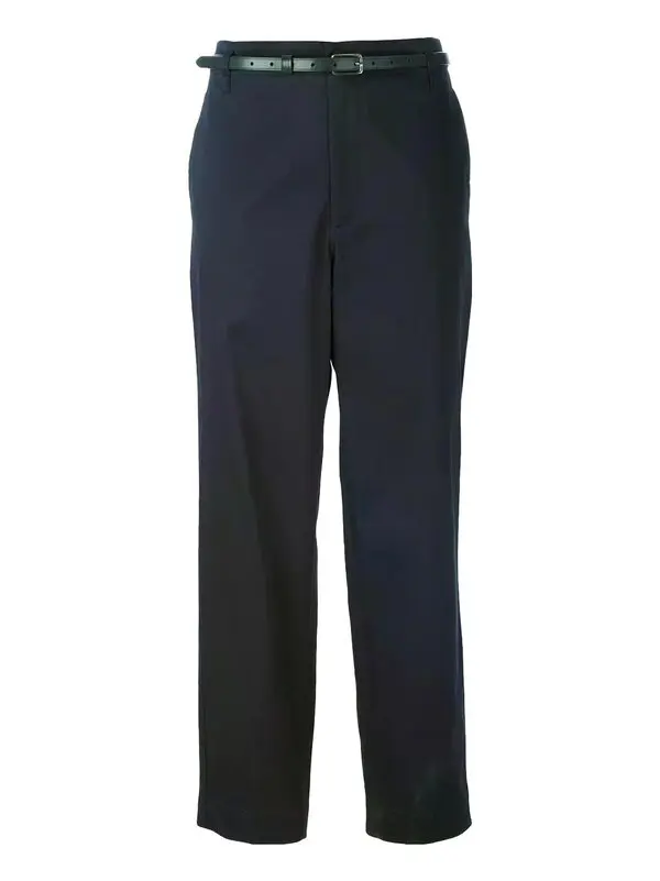 GOLDEN GOOSE Belted Chino Trousers - Blue