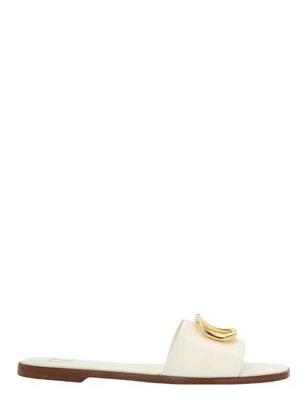 Valentino Garavani Vlogo Signature Slippers - Ivory