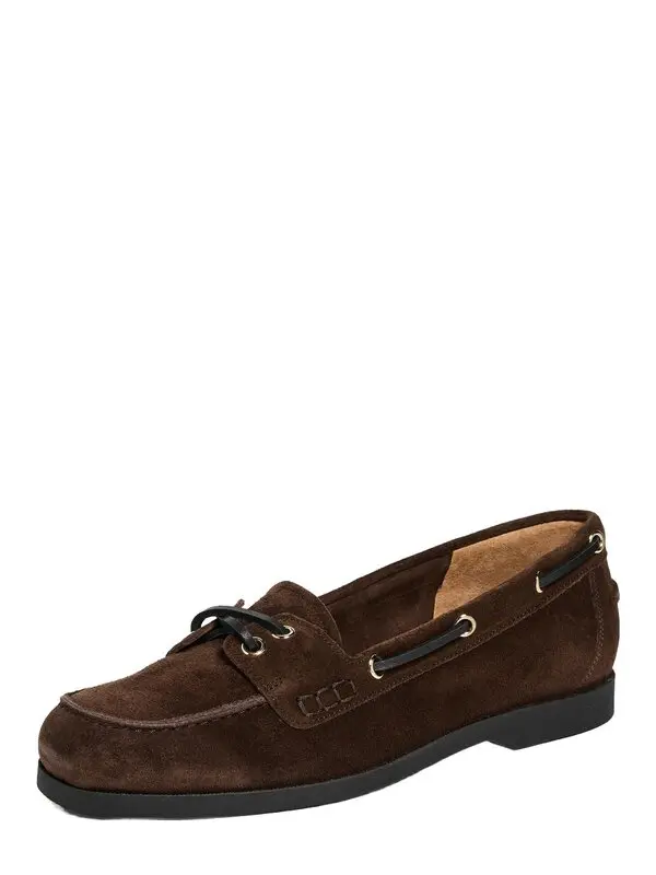 ATP ATELIER Nesso Boat Loafer - Walnut