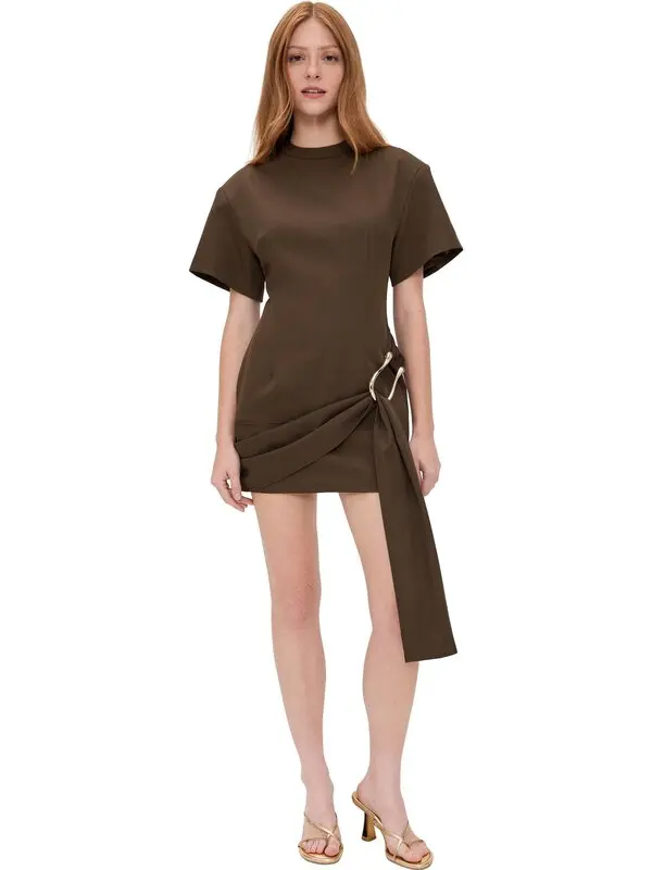 Lioness Martini Mini Dress - Chocolate